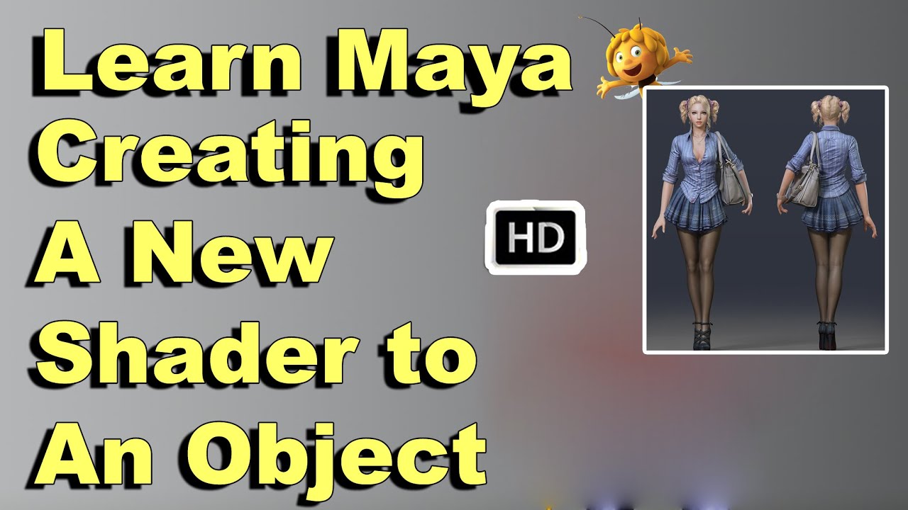 Learn Maya Hd Creating A New Shader To An Object Maya Autodesk 3d