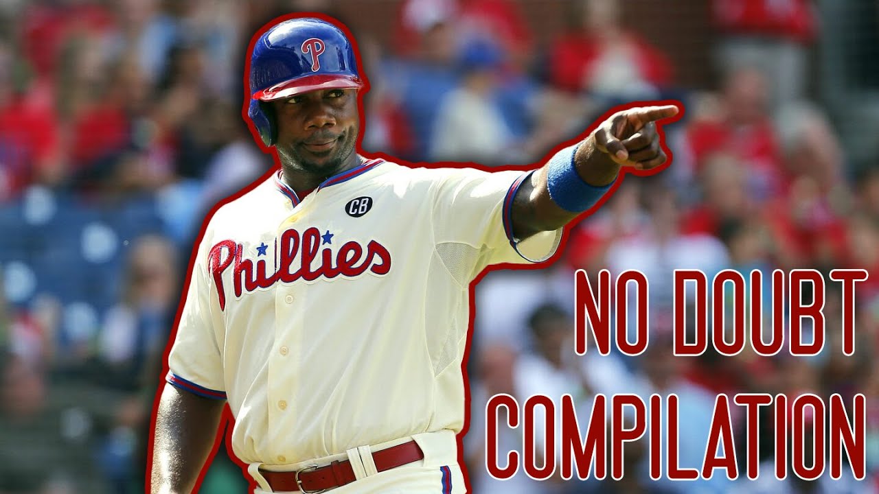 Ryan Howard No Doubt Home Run Bat Drop Compilation - YouTube