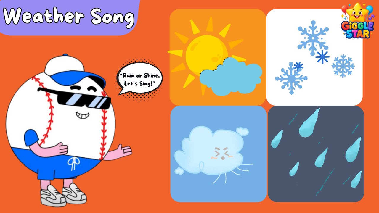 The Weather Song ☀️🌧️ ️ | Benny’s Weather Rhyme | Fun & Easy Learning ...