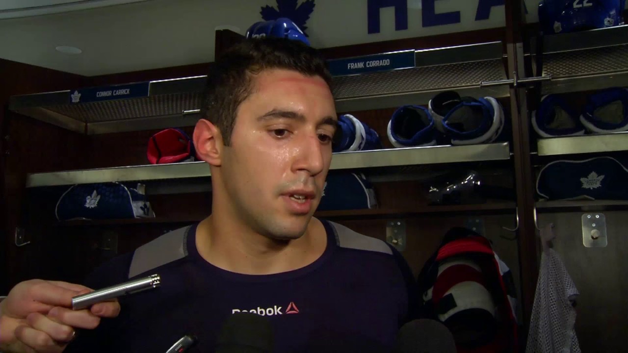 Maple Leafs Morning Skate: Frank Corrado - January 19, 2017 - YouTube