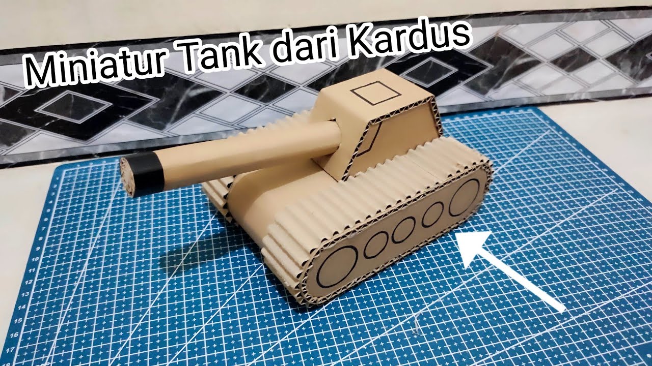 Cara Membuat Miniatur Kendaraan Perang Tank dari Kardus | Miniatur Tank ...
