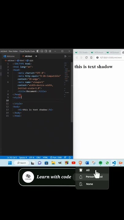 css text animation || CSS 2d 3d text animation || CSS Text properties #css3 #html #viral #shorts ...
