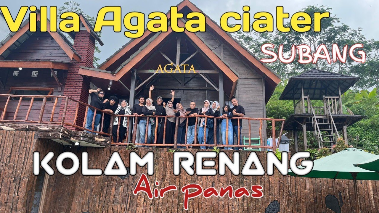 Villa kolam air panas, Ciater subang // Kebersamaan dengan keluarga ...