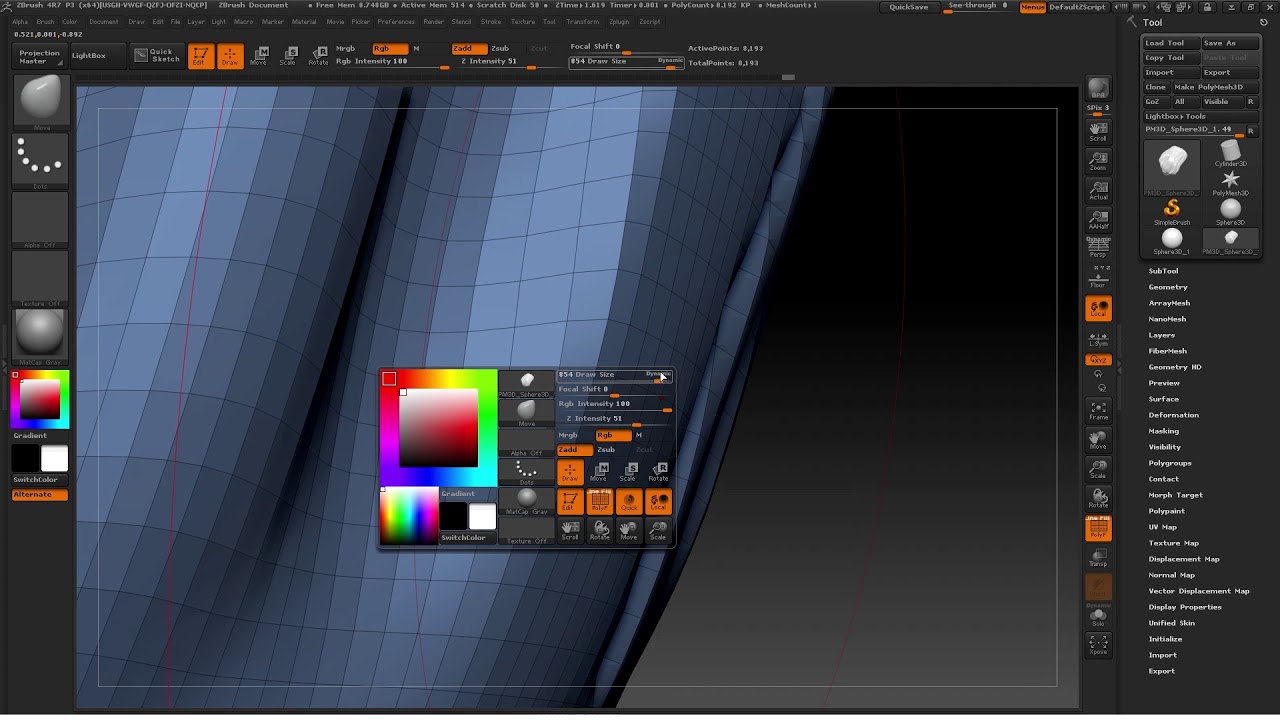 02/04 Explanation of Brushes — 3D Modeling: Learn ZBrush from Scratch ...