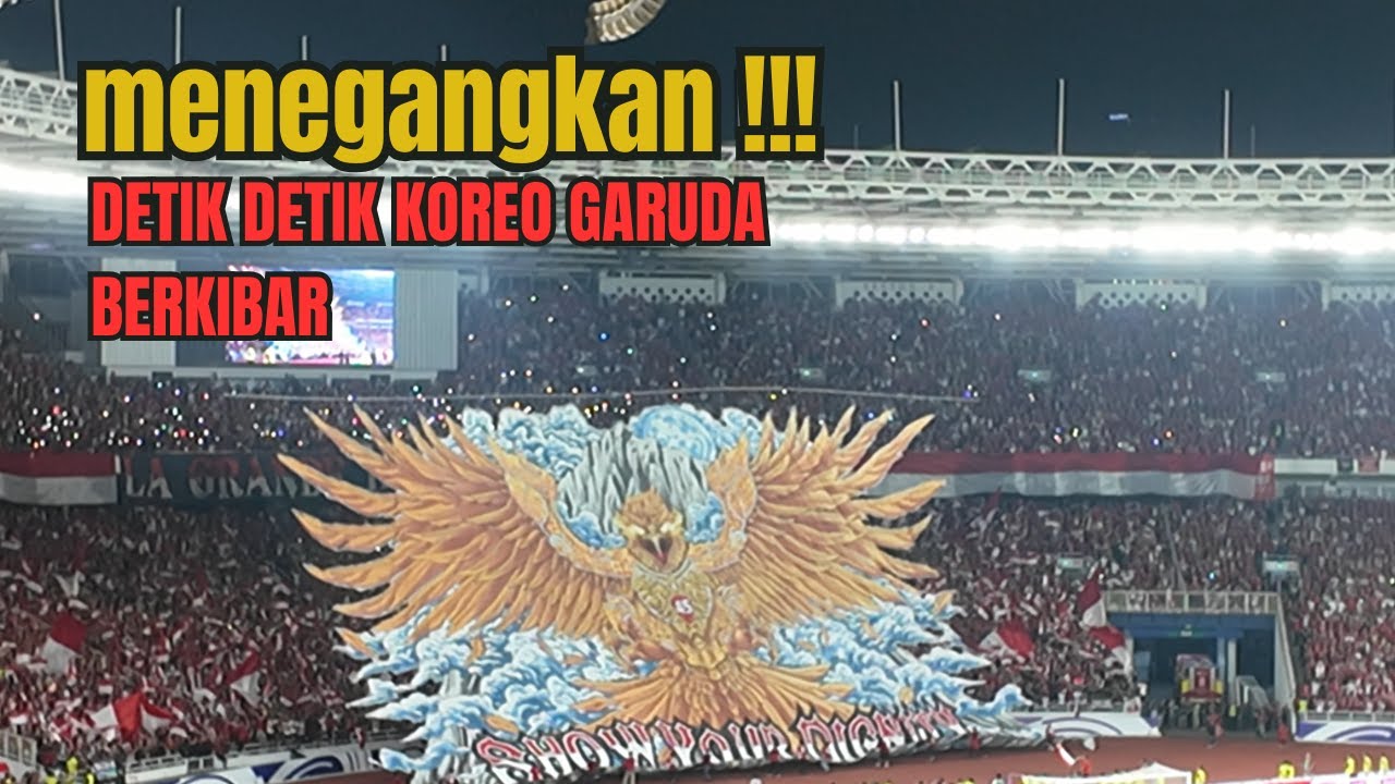 Detik detik koreo garuda indonesia berkibar - YouTube