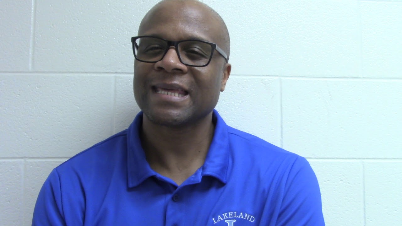 Lakeland Coach Clint Wright after 67-44 win over Heritage - YouTube