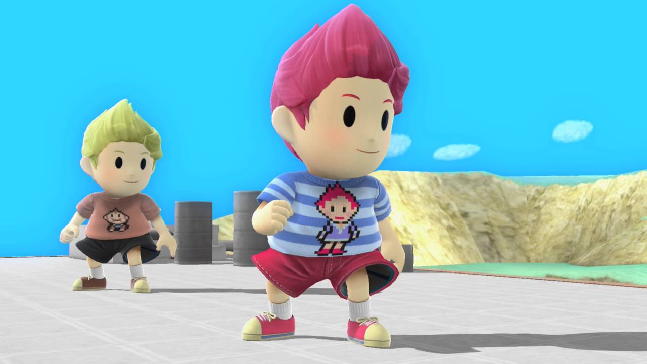 SSB4 Lucas Texture Mod (Salsa and Kumatora) - YouTube