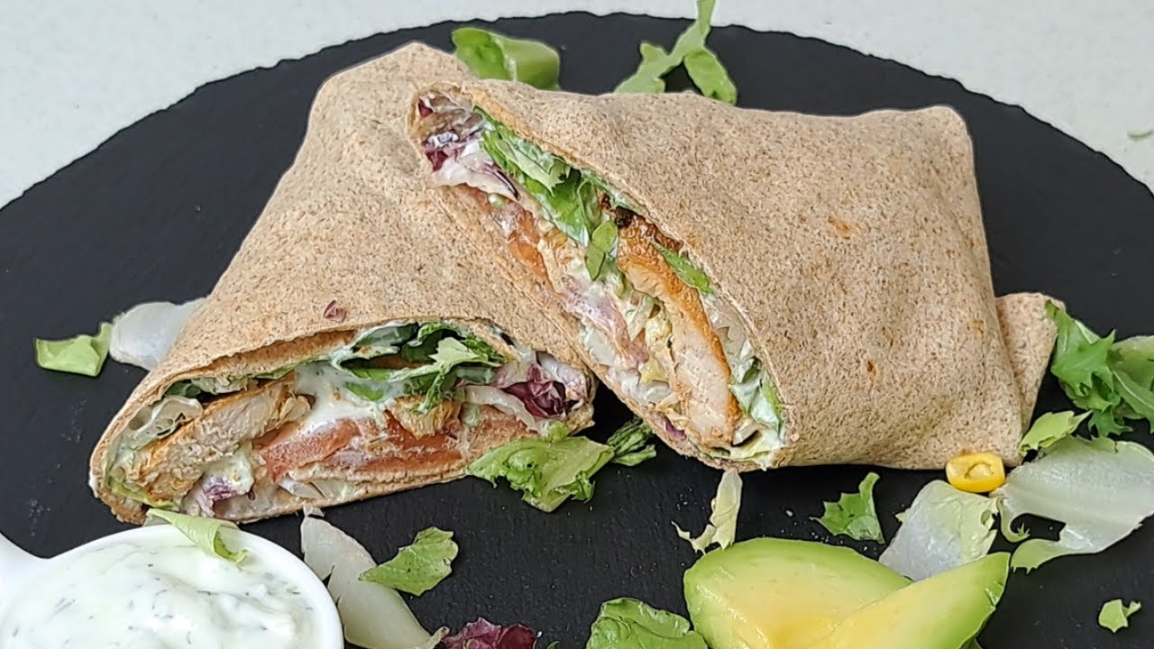 Delicious Chicken Wrap | High Protein Recipe | Perfect Fasting Diet ...