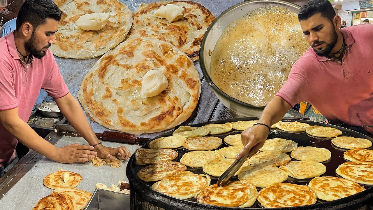 PITAI PARATHA | Crushed Butter Parotta | Soft Layered Lachha Paratha ...