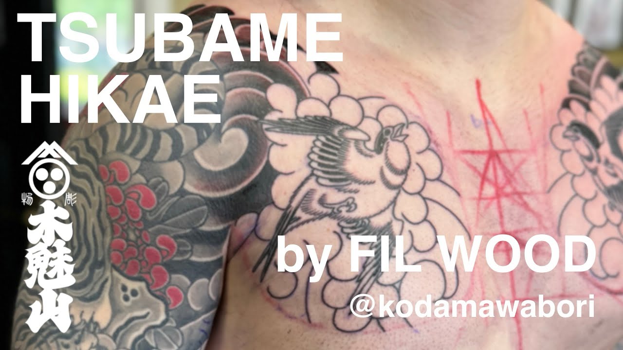 TSUBAME HIKAE Japanese swallow chest panels by Fil Wood - YouTube