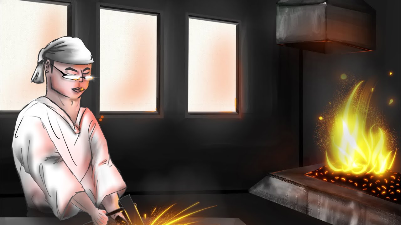 japanese forging animation - YouTube