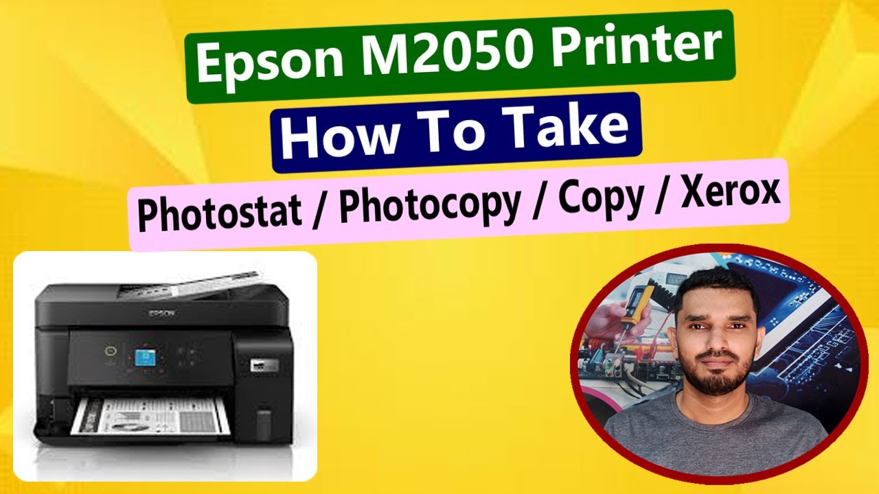 Epson M2050 Printer Take Photostat / Photocopy / Copy Printing / Xerox ...