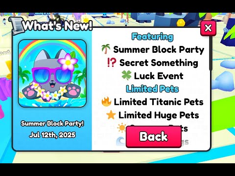 NEW Summer Event In Pet Sim 99! (100% Completed) - YouTube