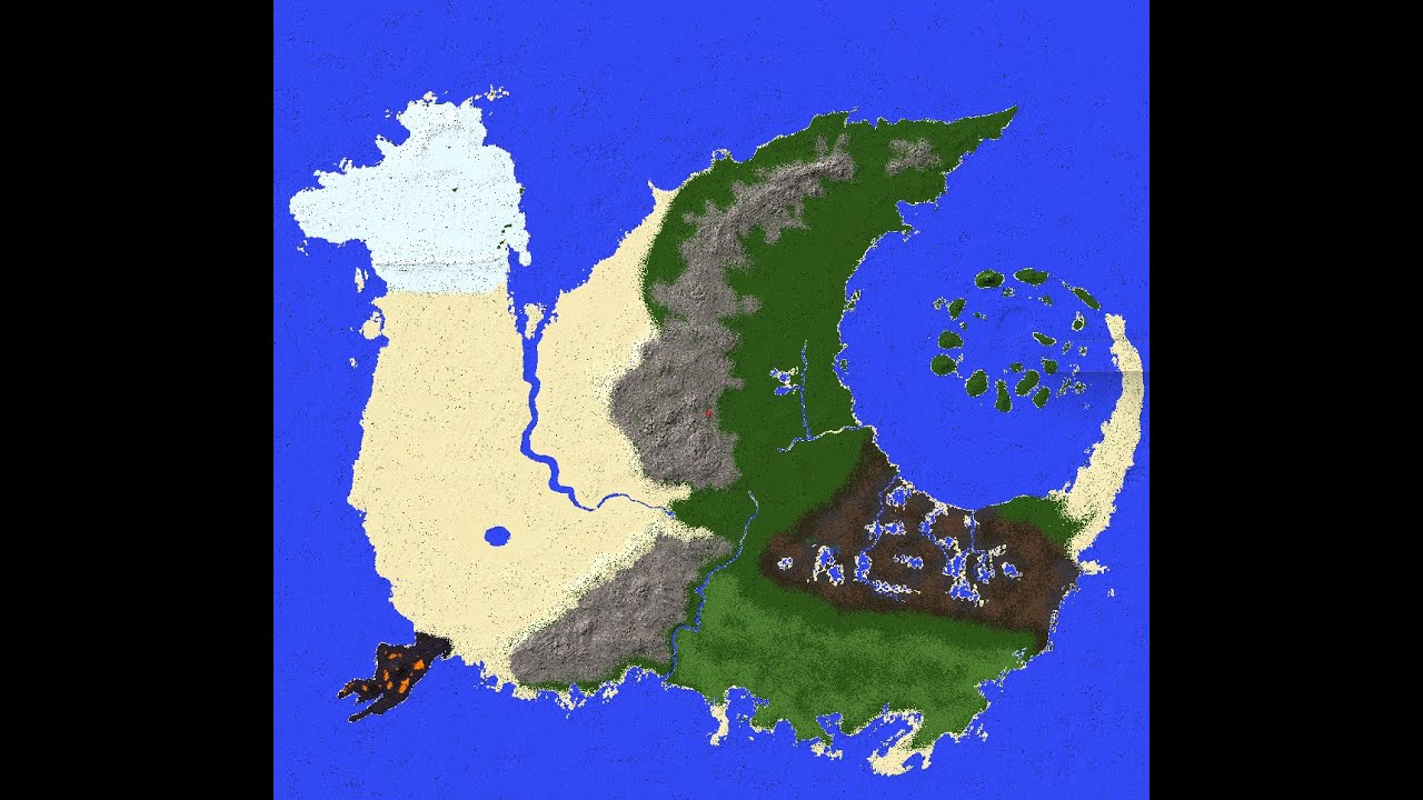 I built all of pyrrhia in minecraft. - YouTube