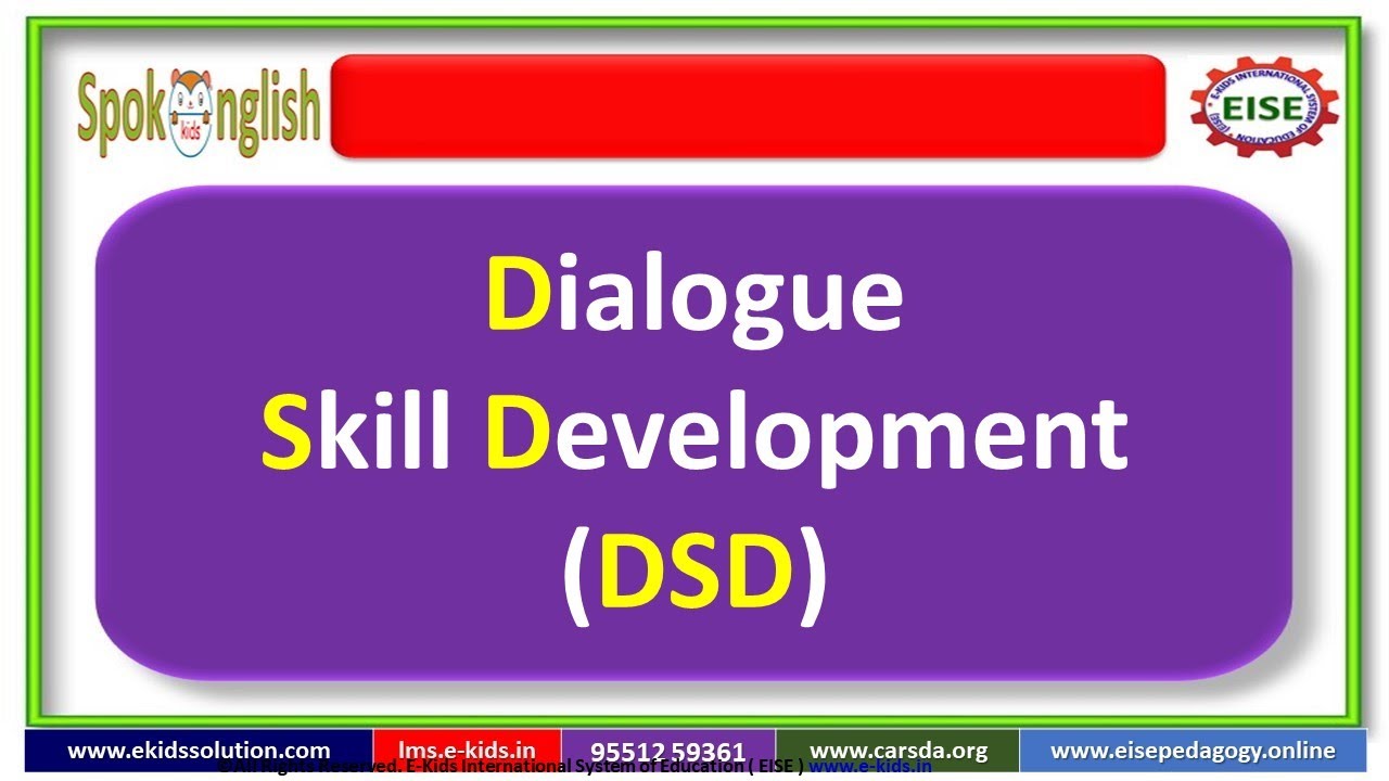 SPOKEN E-KIDS ENGLISH DSD CONCEPTS AND LEARNER OUTCOMES - YouTube