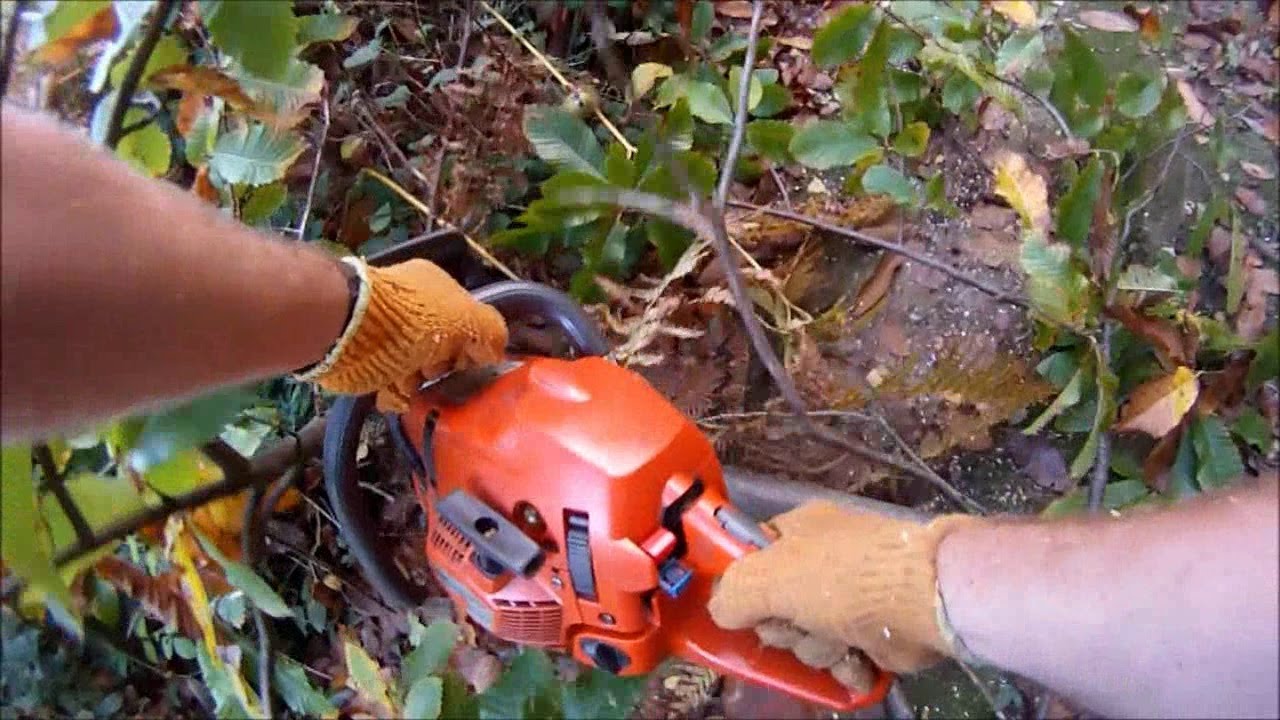 Chainsaw clearing fallen trees after a storm (GoPro HD) - YouTube