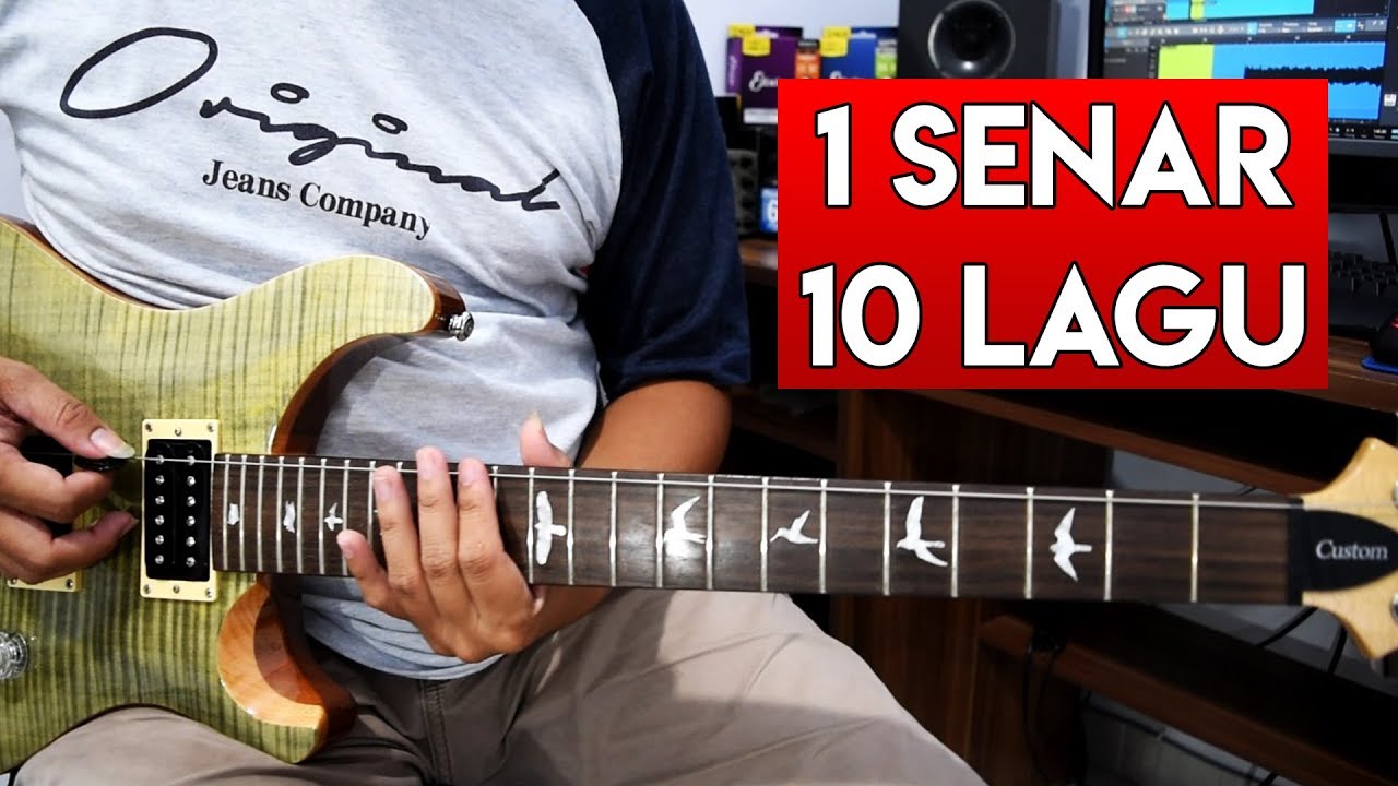1 SENAR 10 LAGU | 1 STRING 10 GUITAR SONGS - YouTube
