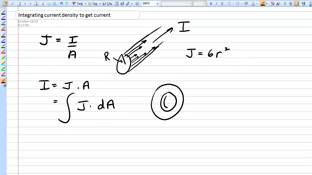 Integrating current density - YouTube