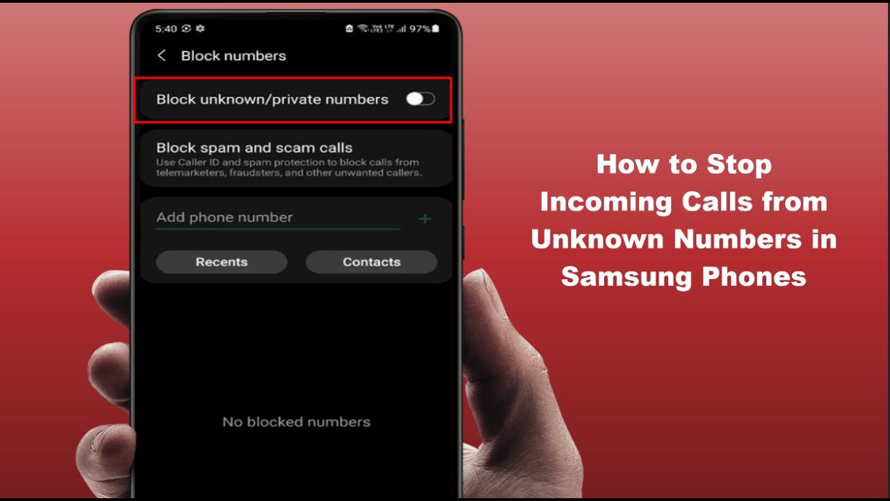 How To Block Unknown Callers On A Samsung Devices YouTube how-to-block-unknown-callers-on-a-samsung-devices-youtube