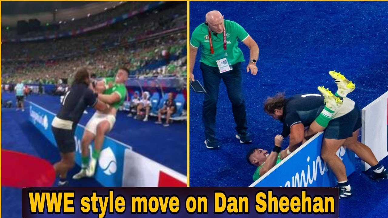 Scotland vs Ireland rugby fight video, Pierre Schoeman sends Dan ...