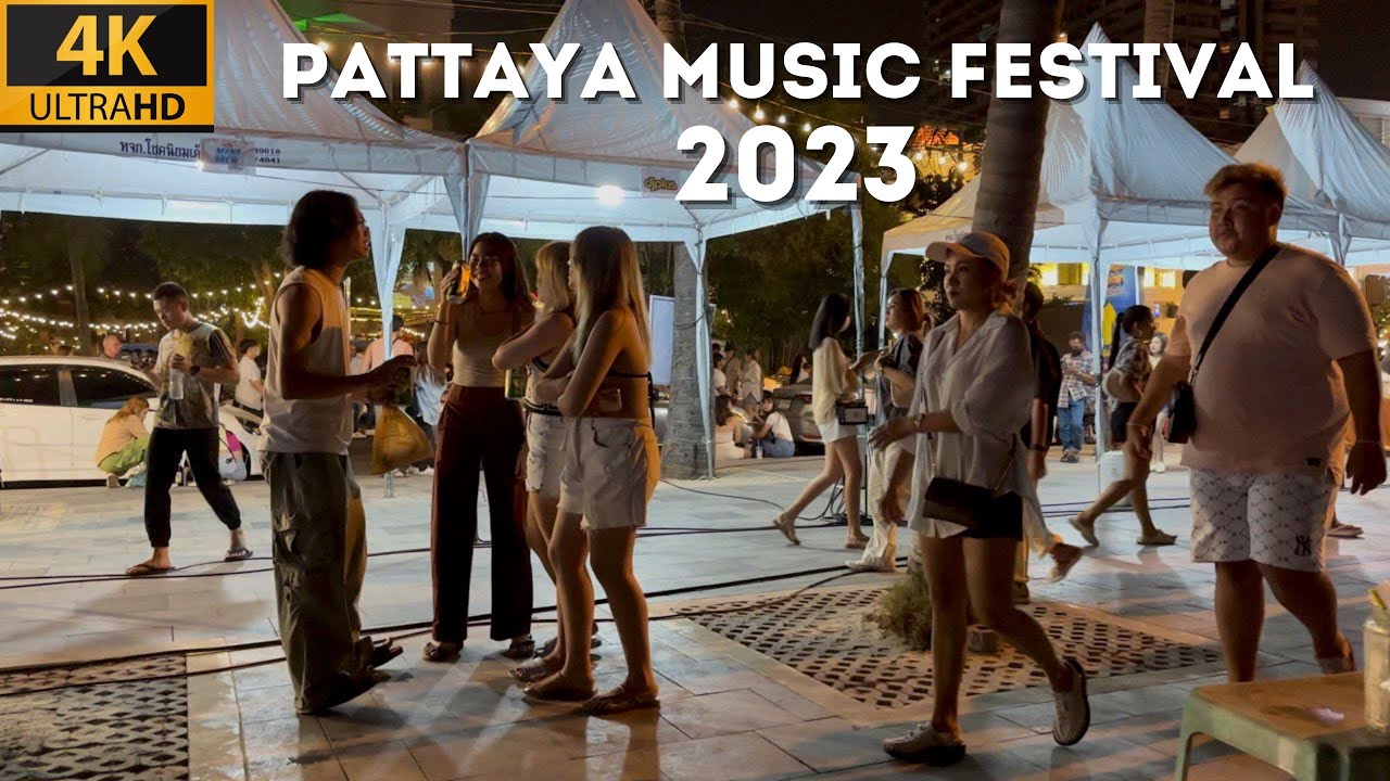 [4K] Walking Pattaya Music Festival 2023 - Thailand 2023 - YouTube