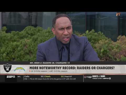 NFL should FEAR Kirk Cousins & the Raiders! - Stephen A. on Raiders stun Chargers for 2-0 start