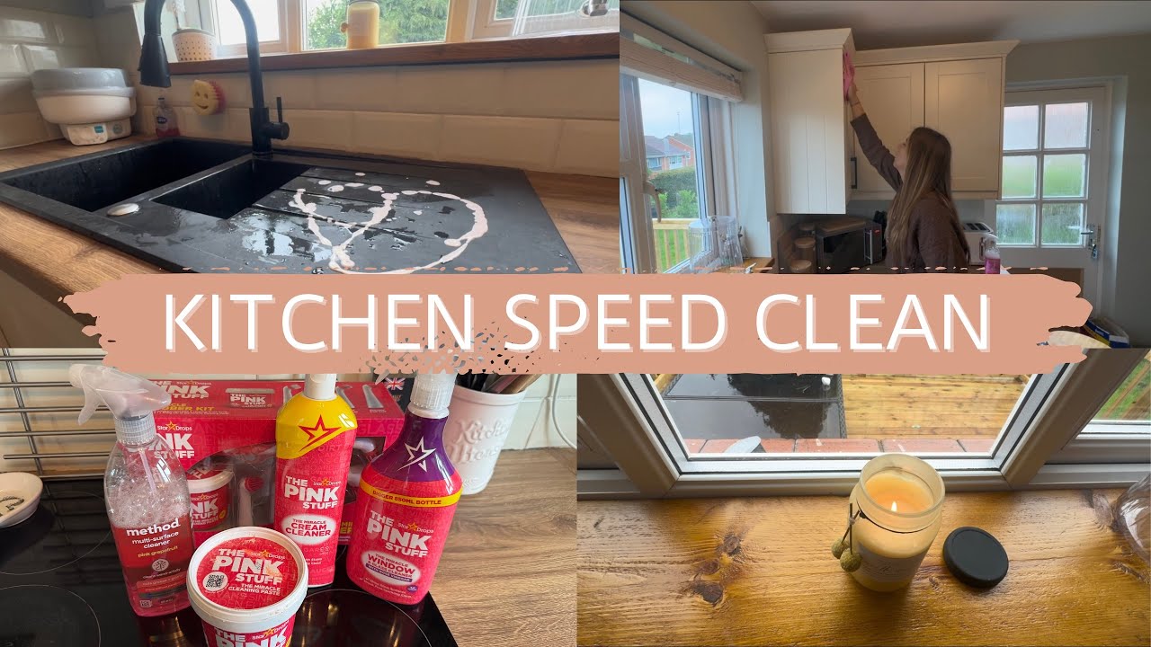 KITCHEN SPEED CLEAN | Cleaning motivation | UK - YouTube