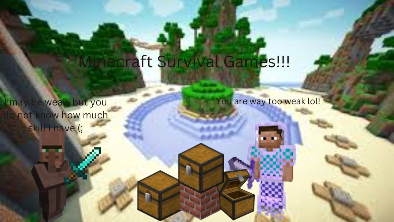 Playing in the Survival Games in Cube craft in Minecraft! - YouTube