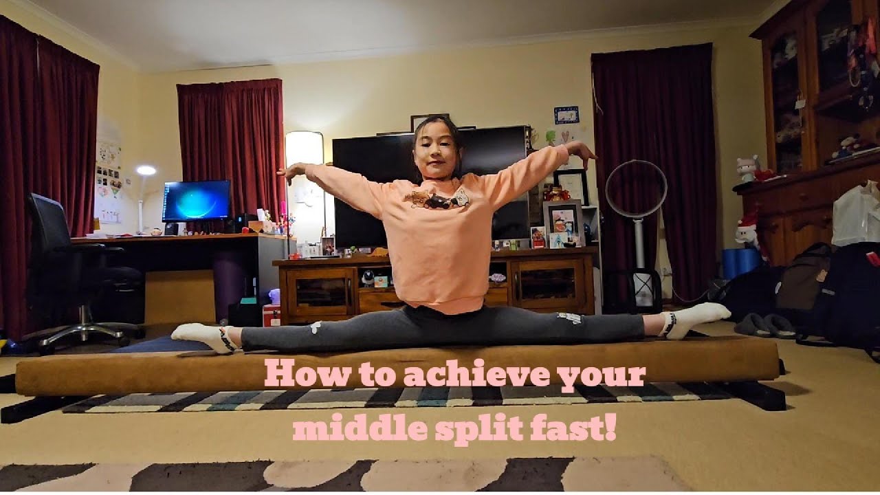 How to achieve your middle split fast! - YouTube