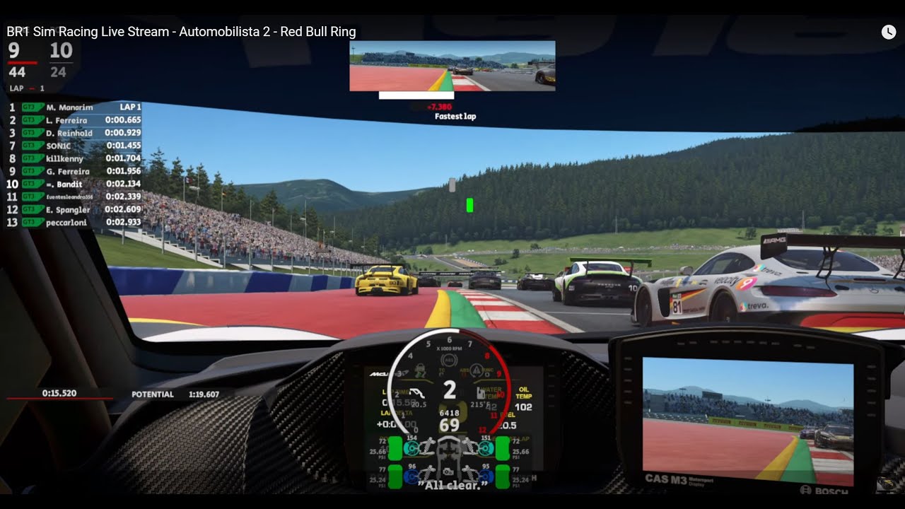 BR1 Sim Racing Live Stream - Automobilista 2 - Red Bull Ring - Jan 22 ...