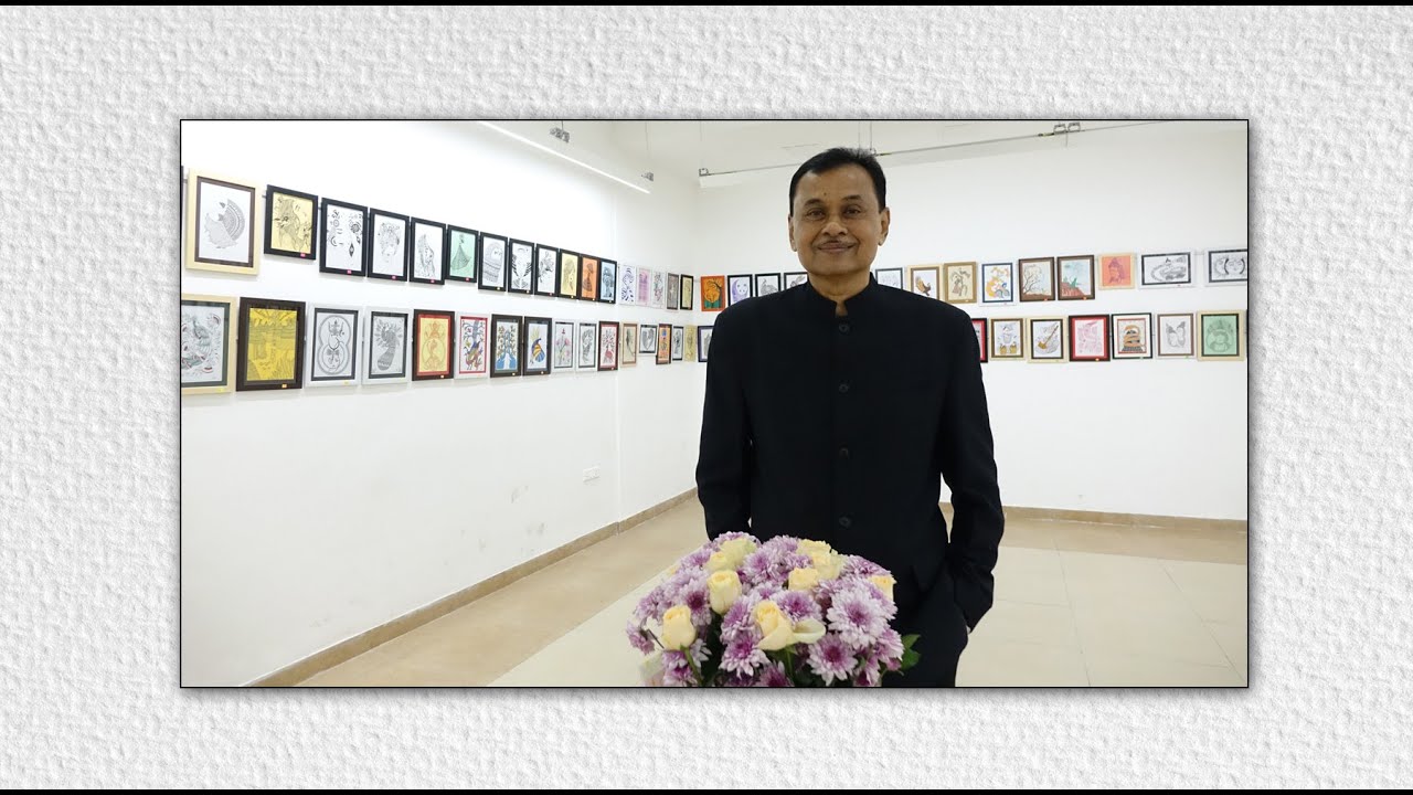 Art Exhibition By Shrikant Mehta At Ravishankar Raval Art Gallery - YouTube
