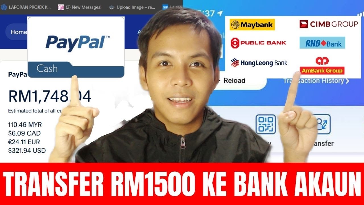 TRANSFER PAYPAL to bank 2024 ‼️ CARA KELUARKAN DUIT PAYPAL ke bank ...