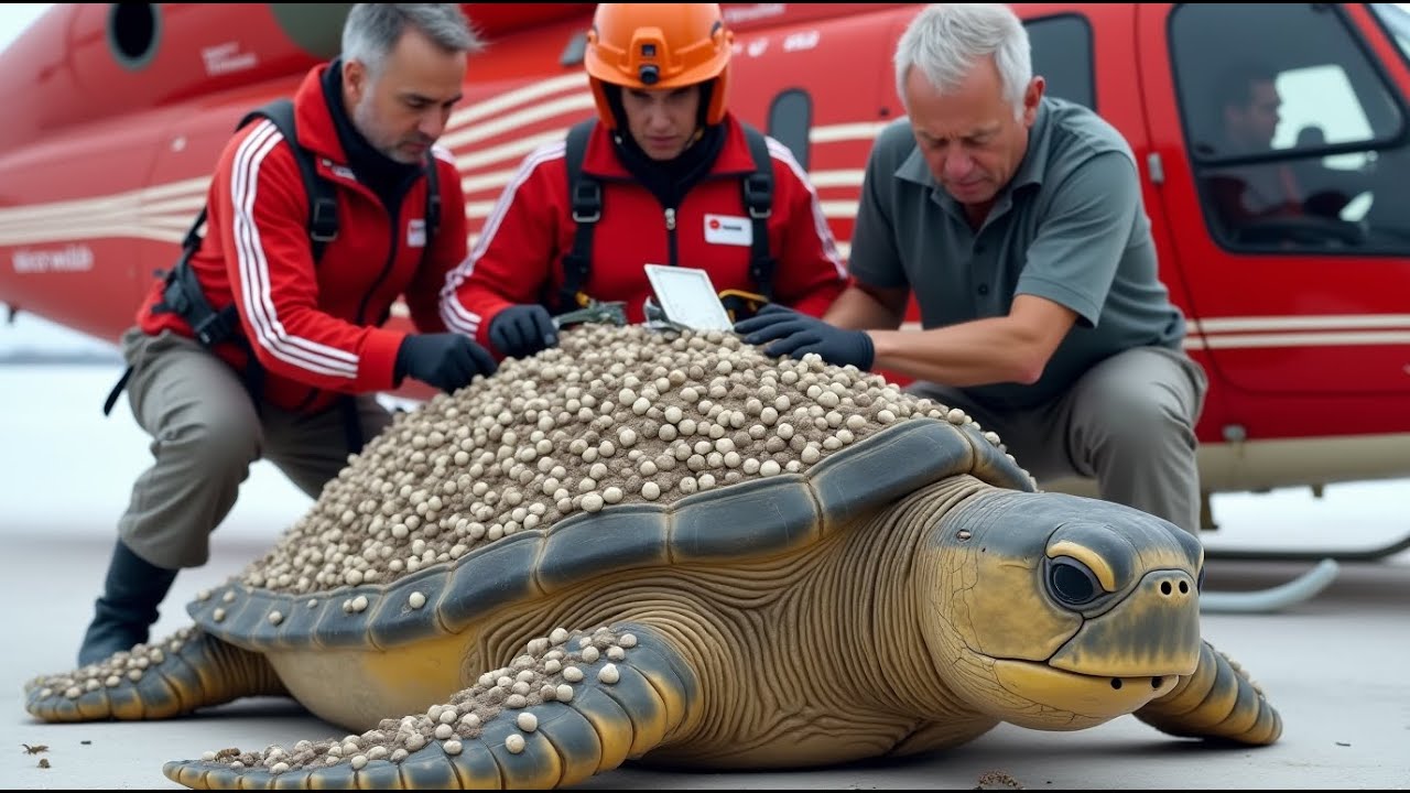 : Turtle Freed from Millions of Barnacles #animals #wildliferescue ...