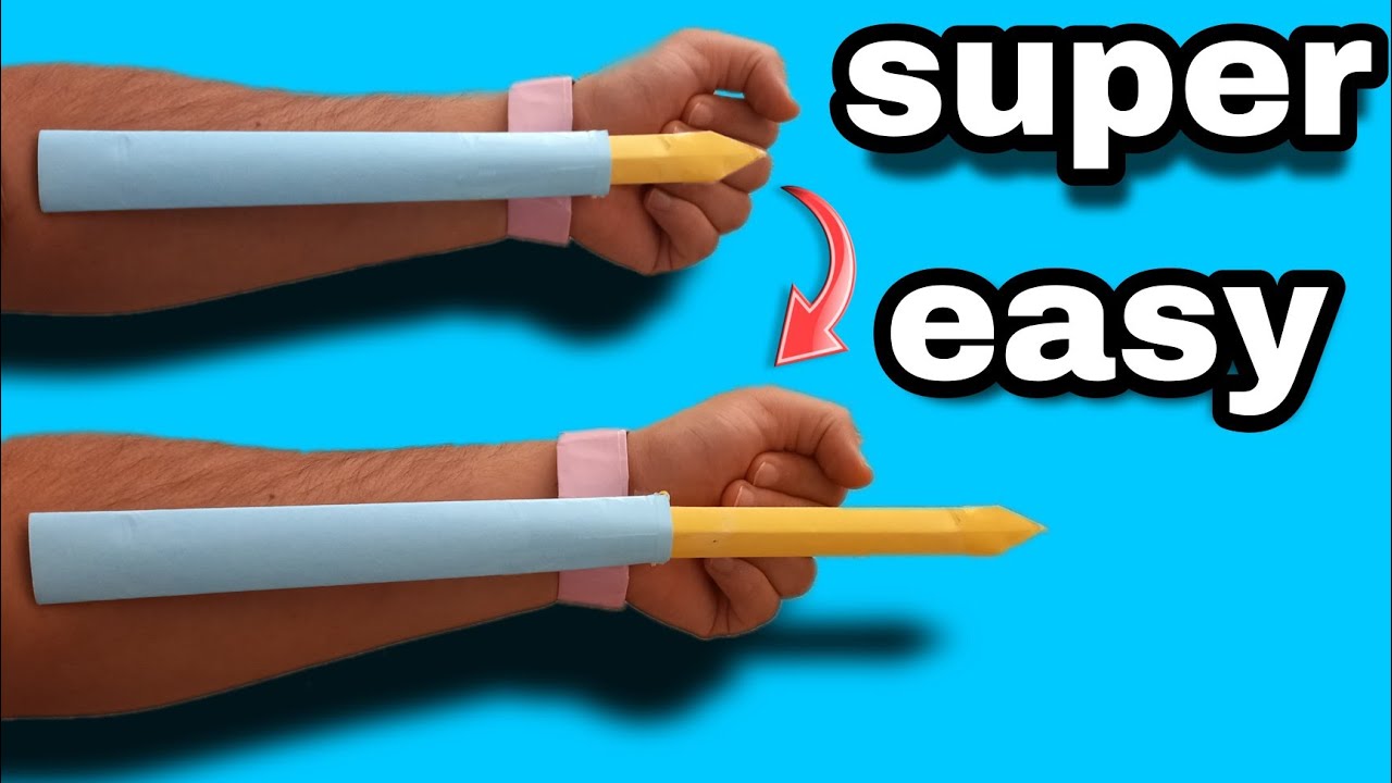 Assassin's Creed HIDDEN BLADE How to make Simple paper sword | Comment ...