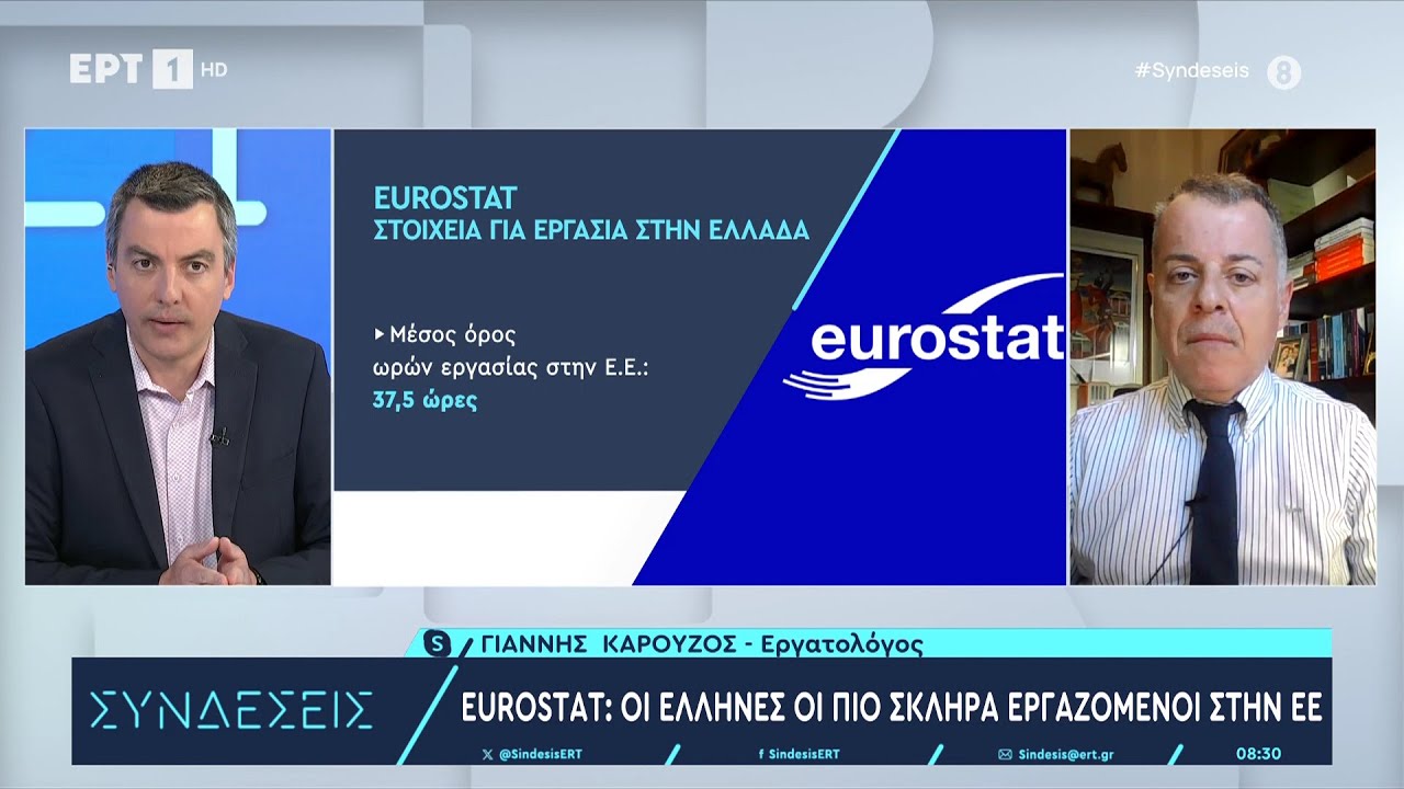 Πόσο δουλεύουμε οι Έλληνες σε σχέση και με τους Ευρωπαίους - YouTube