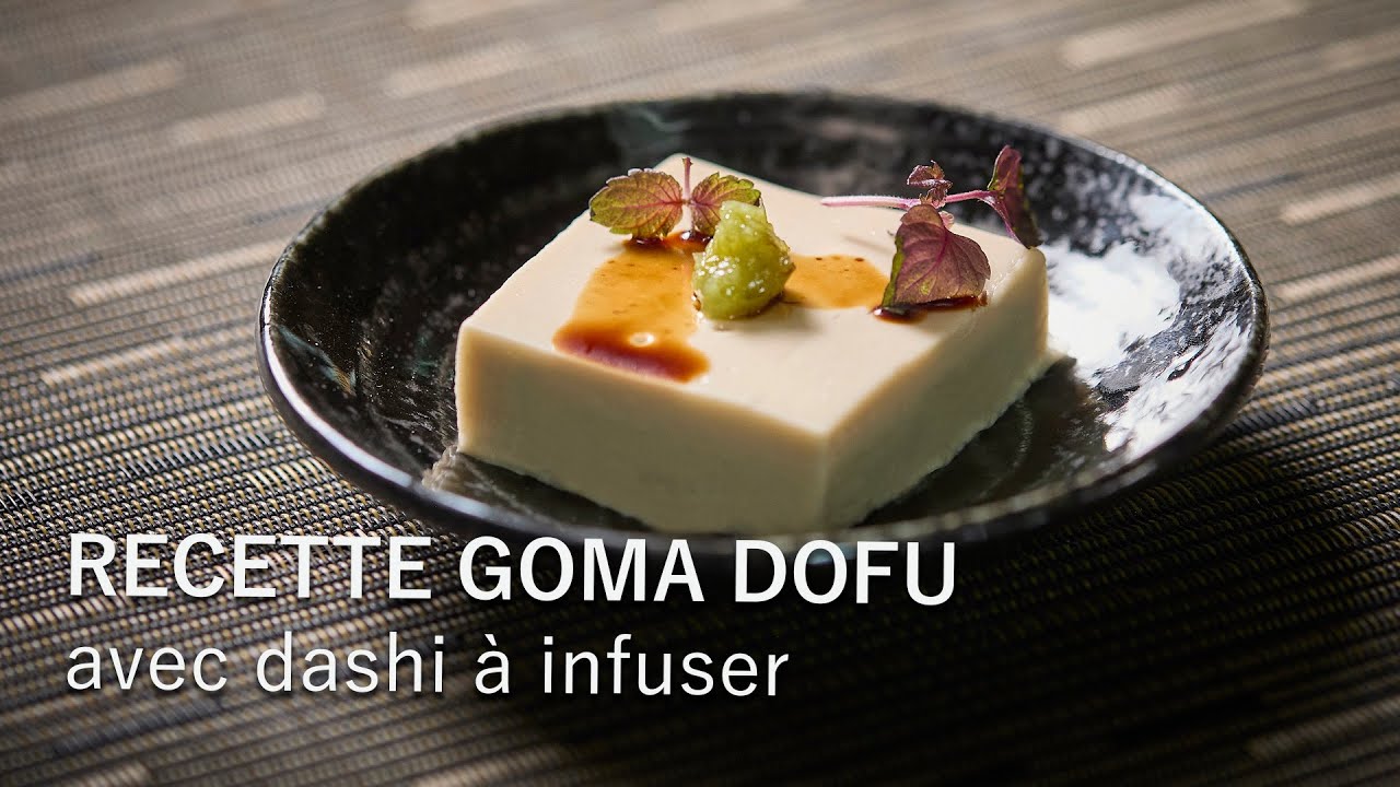 RECETTE MAISON : Goma dofu (tofu de sésame) avec dashi à infuser - YouTube