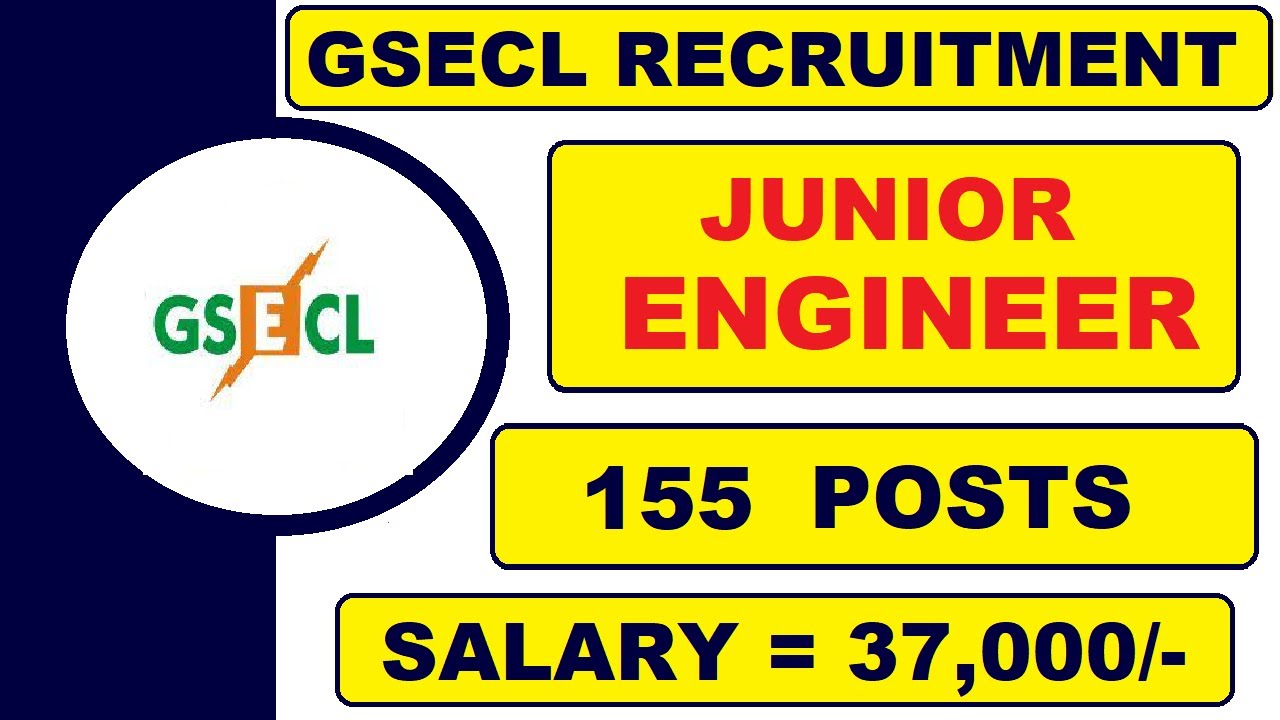 GSECL Recruitment for Junior Engineer 2021 || Salary 37,000 || Latest ...
