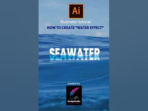 "How to Create Realistic Water Effects in #AdobeIllustrator | # ...