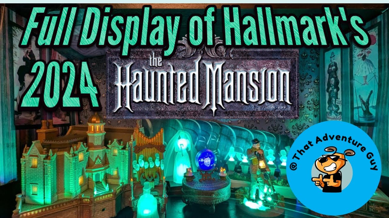 Full Display of Hallmark's Haunted Mansion Storytellers Ornaments With ...