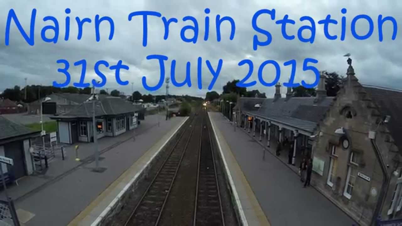 Scotrail Train Entering Nairn (Scotland) Train Station - YouTube