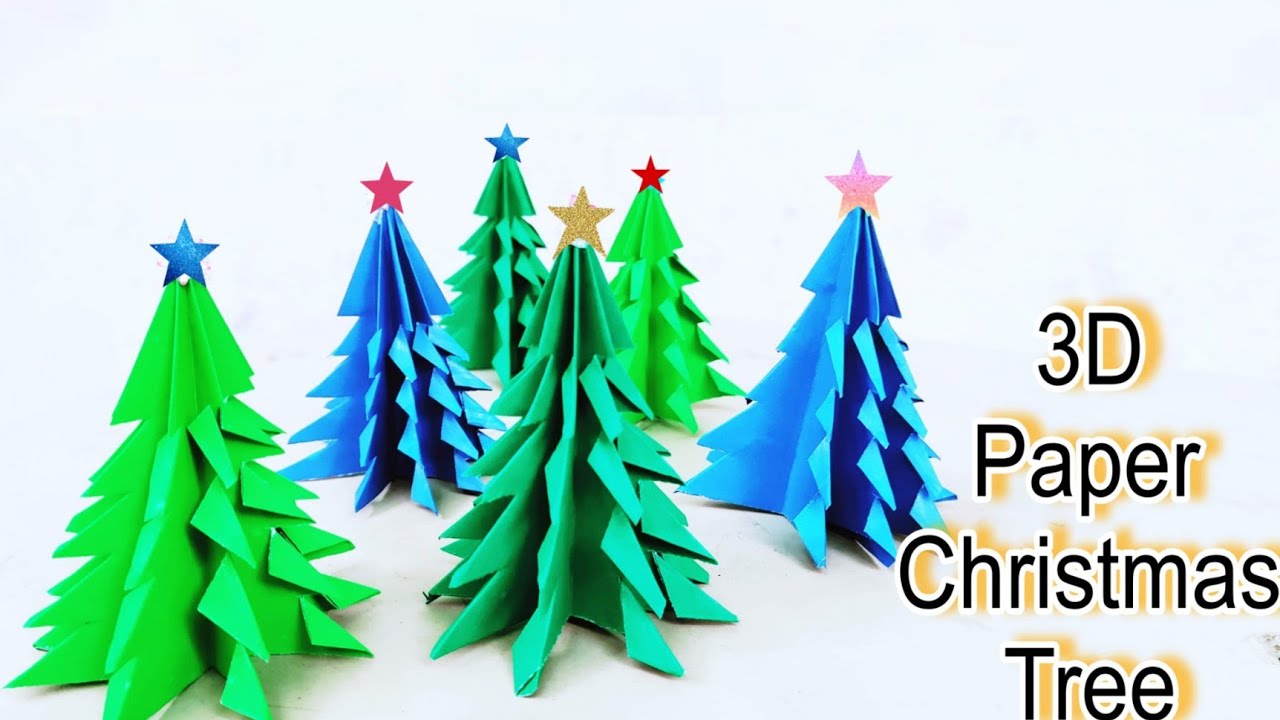 How To Make 3D Paper Christmas Tree🎄 | DIY Christmas Tree | Christmas ...