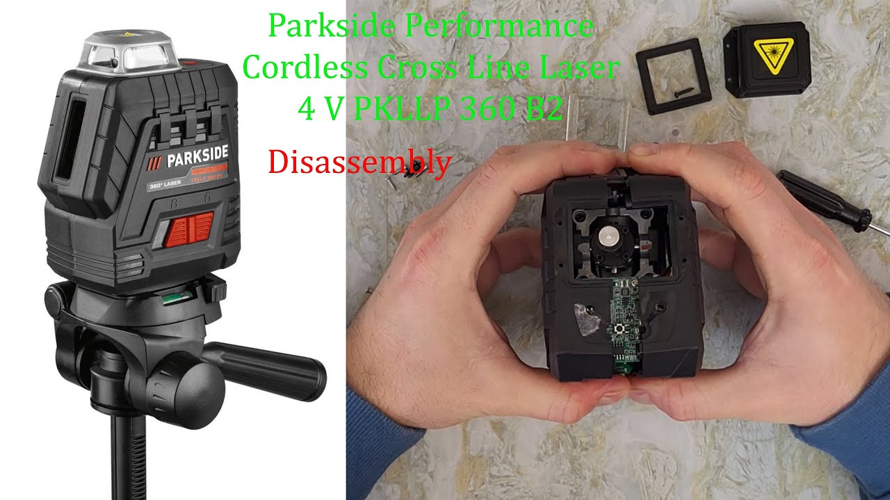 Parkside Performance Cordless Cross Line Laser 4V PKLLP 360 B2 ...