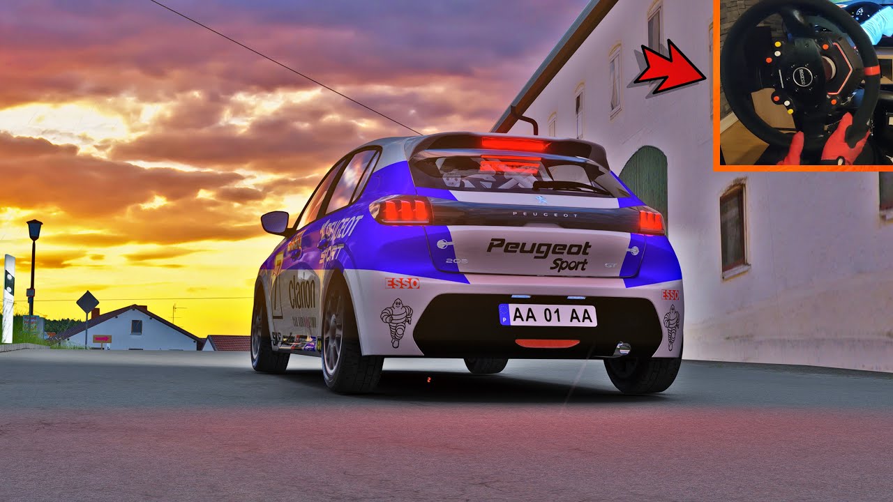 PEUGEOT 208 RALLY 4 ! Assetto Corsa / T818 DIRECT DRIVE - YouTube