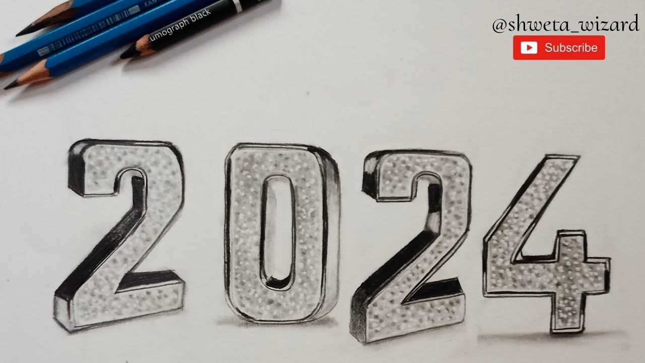 How To Draw 3d 2024 ll 3d Numbers Drawing Tutorial - YouTube