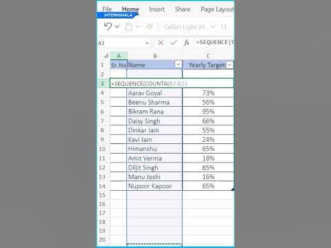 How to Add Serial Number in Excel | Shortcut Method | Excel Tricks - YouTube