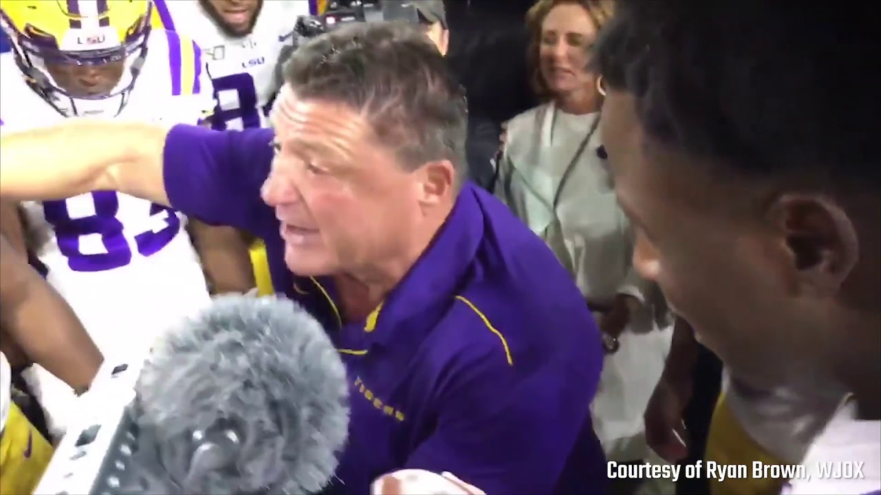 Ed Orgeron after beating Alabama: 'This is our house from now on ...
