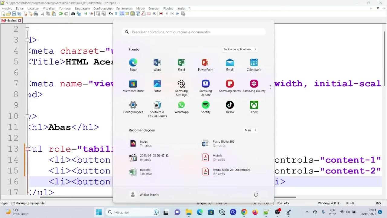 HTML Acessibilidade: Aula #05 - Abas - YouTube
