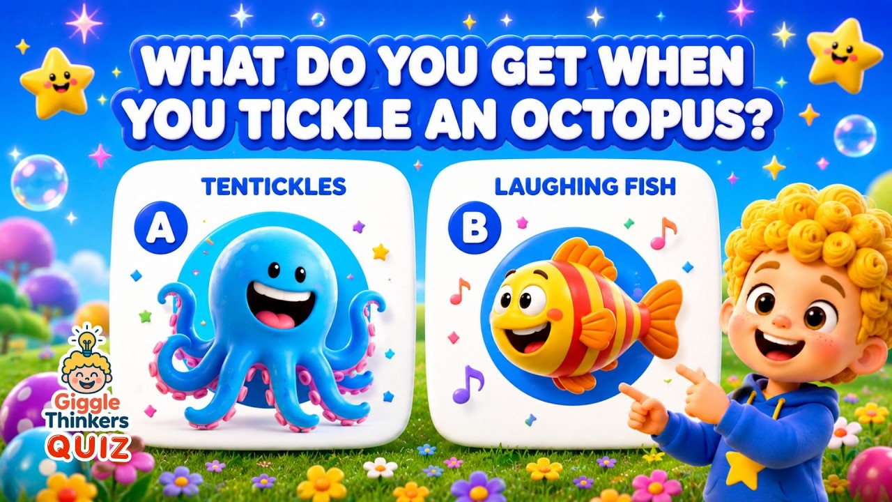 Joke Quiz for Kids! 🤪 15 Funny Riddles & Giggles | Giggle Thinkers ...