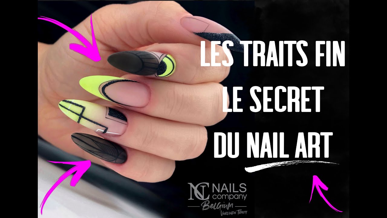 Les traits fin le secret du nail art - YouTube
