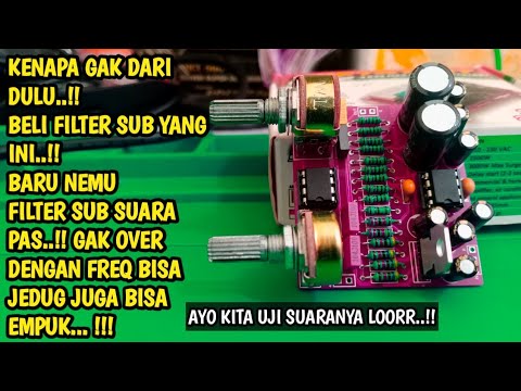 CARA MERAKIT FILTER SUBWOOFER HOREG JOSS..!!! BISA UNTUK SEMUA POWER ...